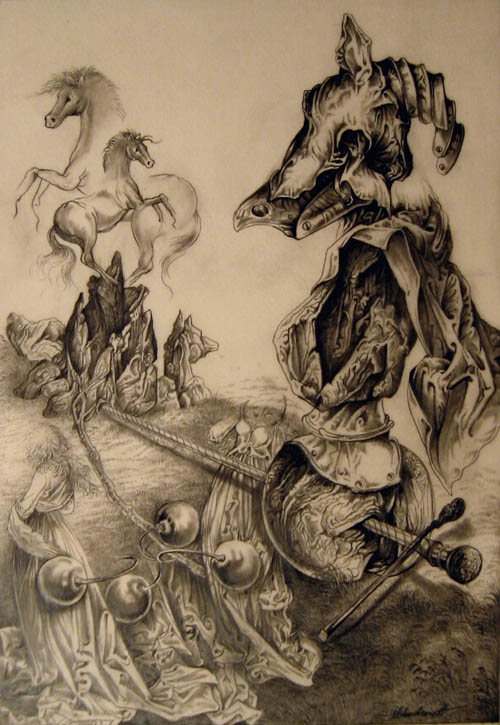 Dietrich Schuchardt "Beginning of the Tournament" 2002 drawing. Gallery ...