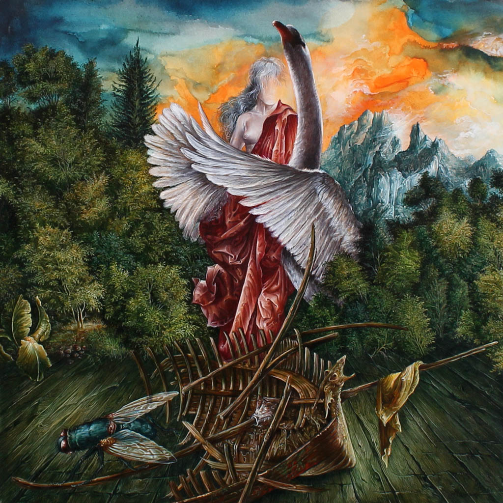 Dietrich Schuchardt | Der Schwan (The Swan) | 2003 gouache on board