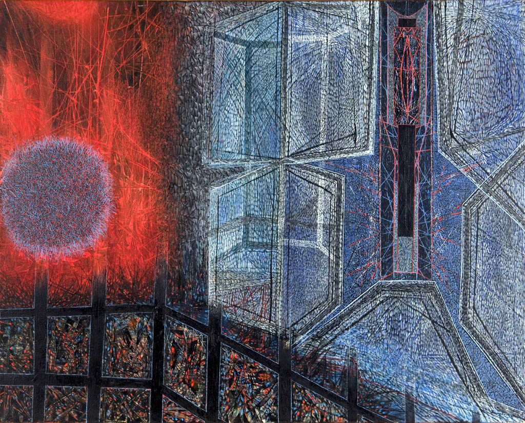 Jimmy Ernst | At Any Moment | 1963 oil on canvas