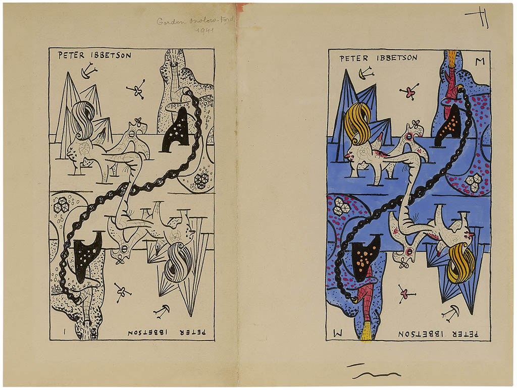 Gordon Onslow Ford | Peter Ibbetson - La Jeu de Marseilles | 1941 ink ...